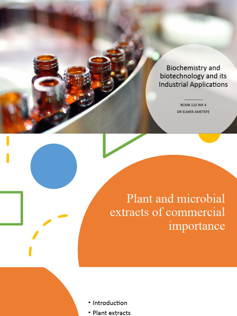 Biochemistry and Biotechnology and Its Industrial Applications | PDF