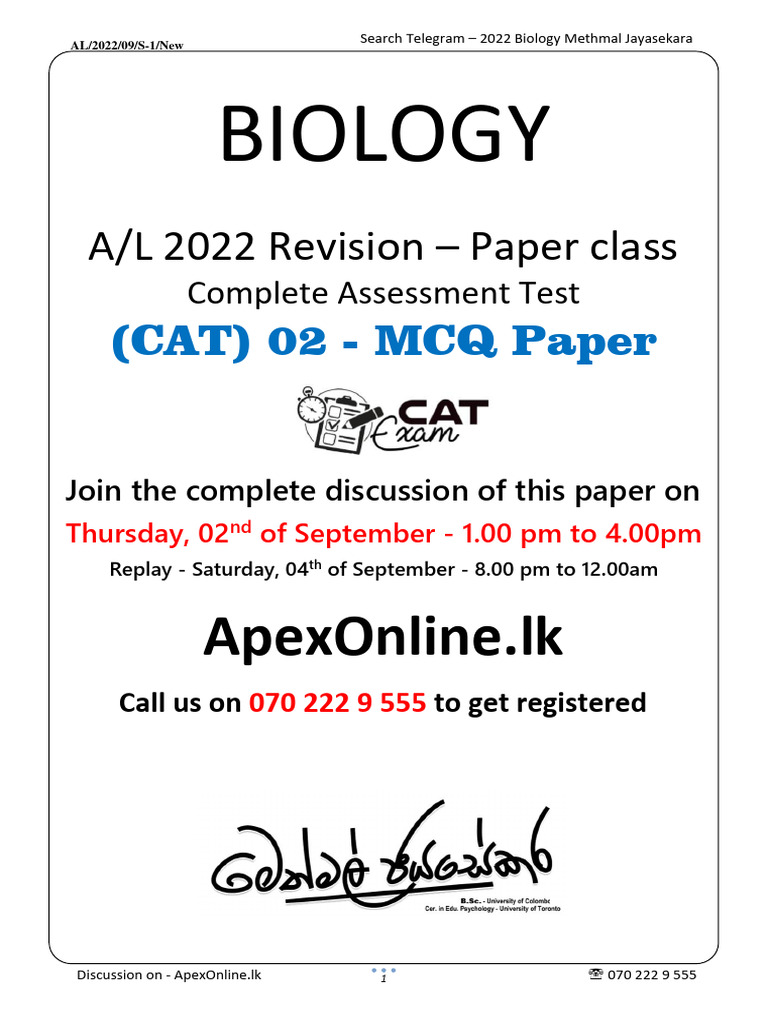 Cat 2 MCQ | PDF | Immunology | Microorganism