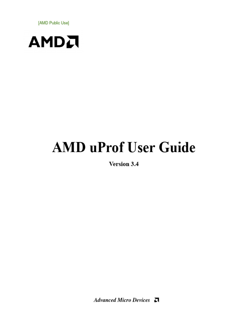 User Guide AMD Uprof v3.4 GA | PDF | Operating System | Linux