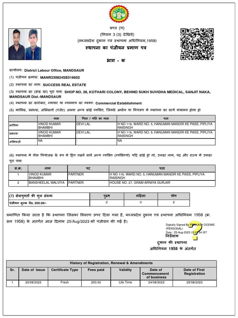 Digitally Signed by PRAKASH DODWE (Personal) Date: 25-Aug-2023 13:21:54 IST | PDF