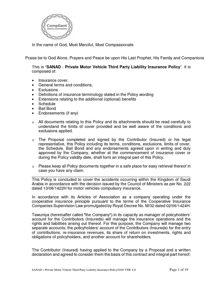 Policy Wordings | PDF | Insurance | Liability Insurance