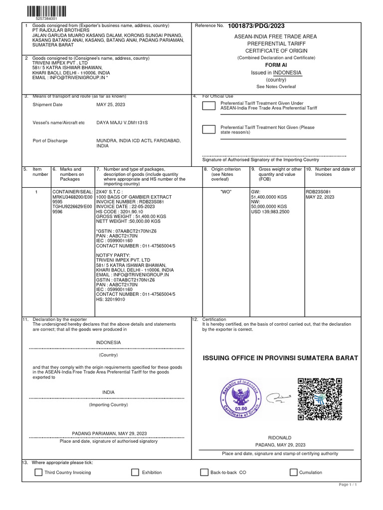 Bill of Lading | PDF | Trade | Service Industries