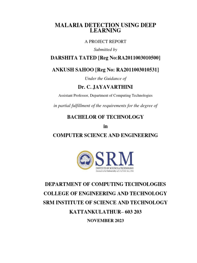 Malaria Detection via Deep Learning | PDF | Graphics Processing Unit | Receiver Operating ...