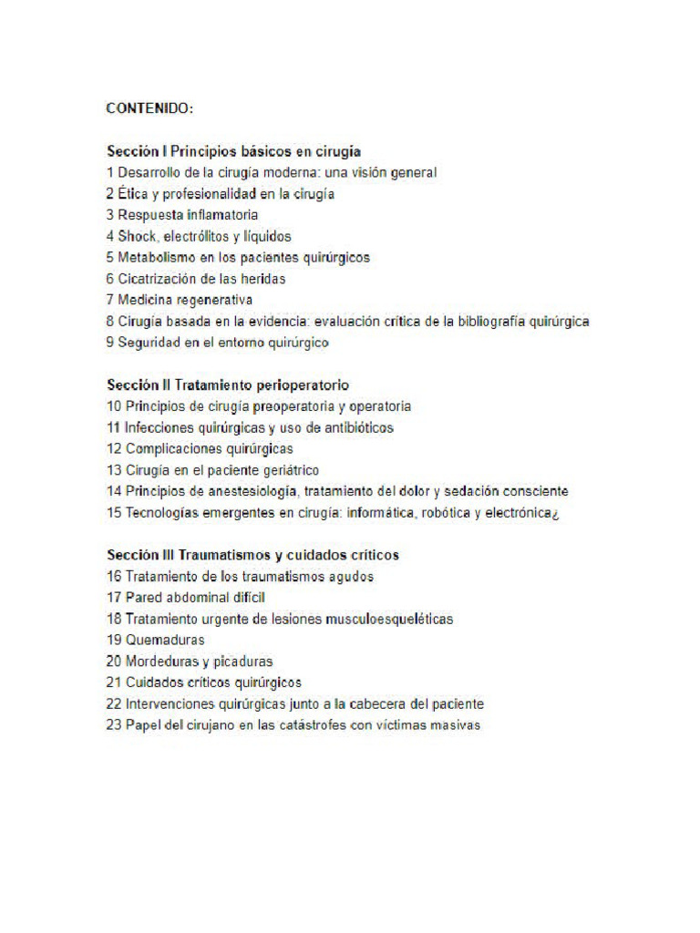 Indice Sabiston | PDF