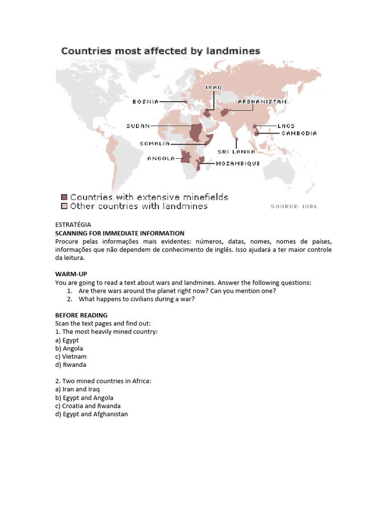 Landmines: Hidden Killers and Impact | PDF | Land Mine | Linguistics