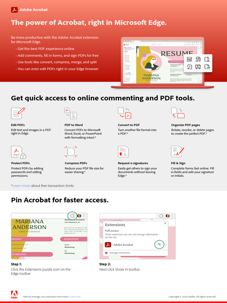 Acrobat For Edge | PDF | Computing | Software