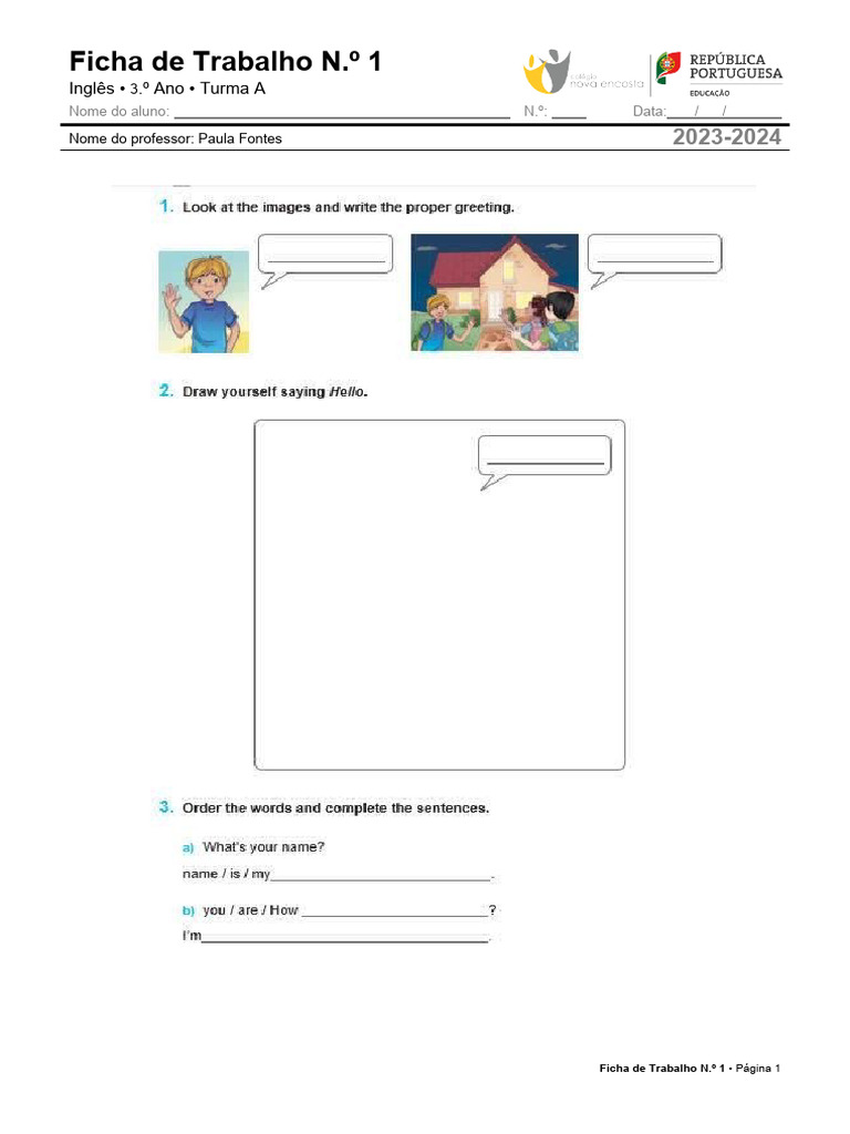 Ficha Trabalho | PDF