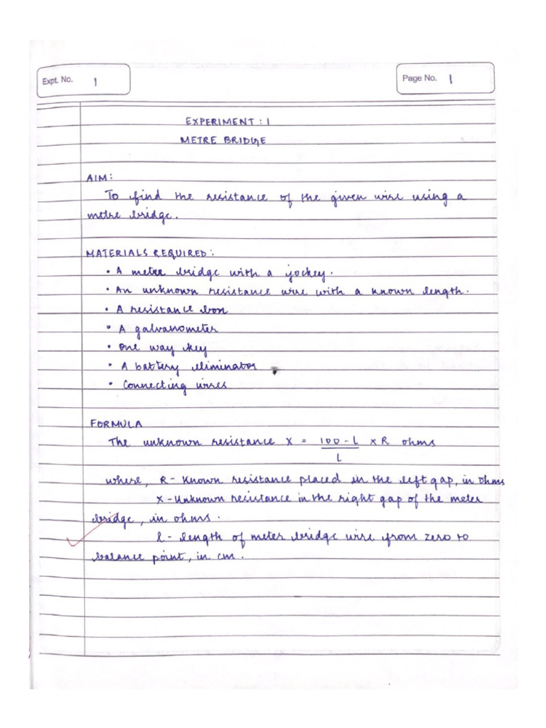 Record For Physics Class 12 | PDF