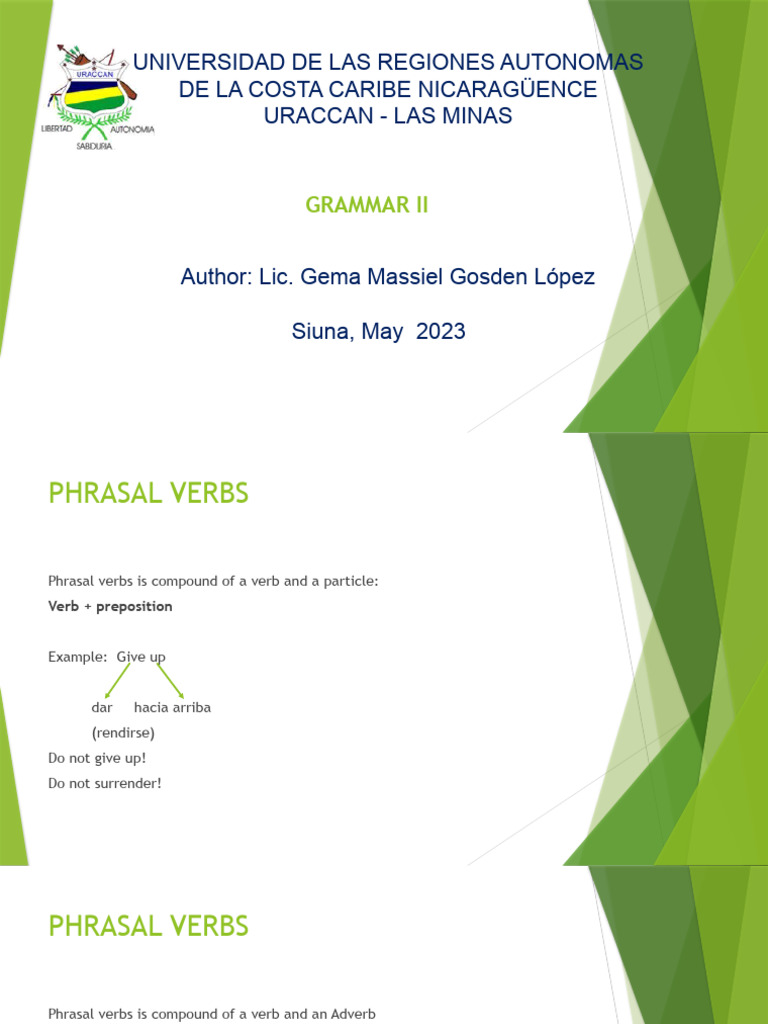 Phrasal Verbs | PDF | Verb | Linguistic Morphology