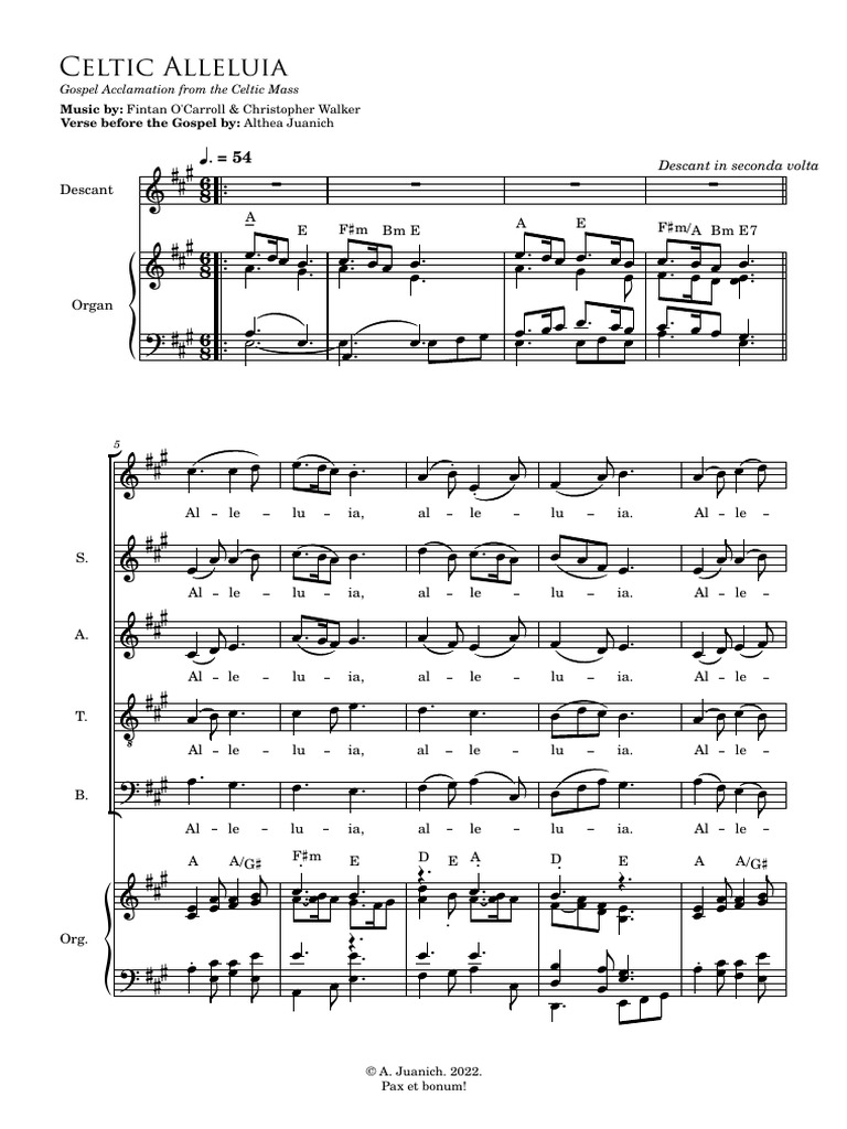 Celtic Alleluia | PDF