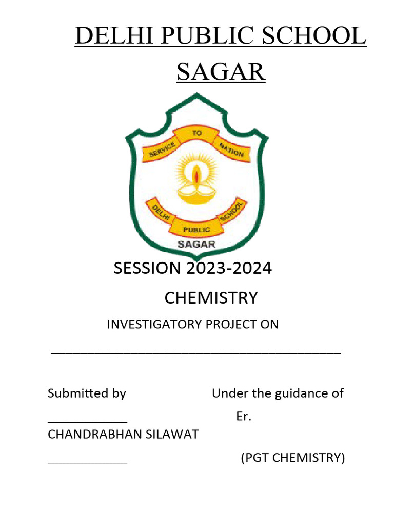 Front Page Investigatory Project Physics | PDF