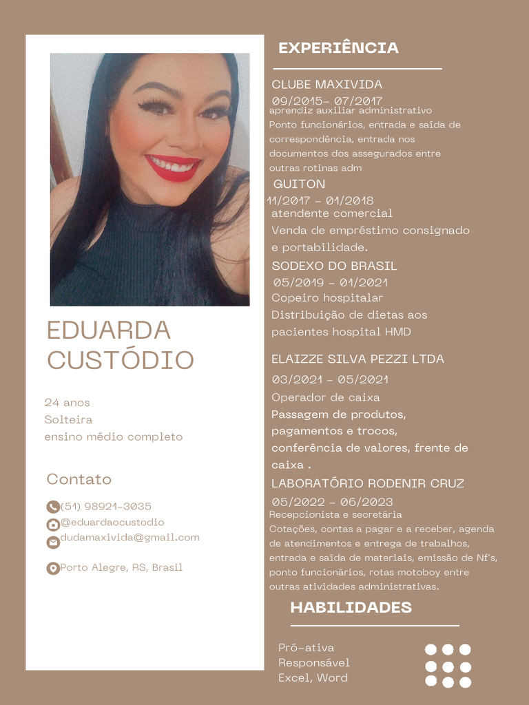 Currículo Eduarda Atualizado | PDF