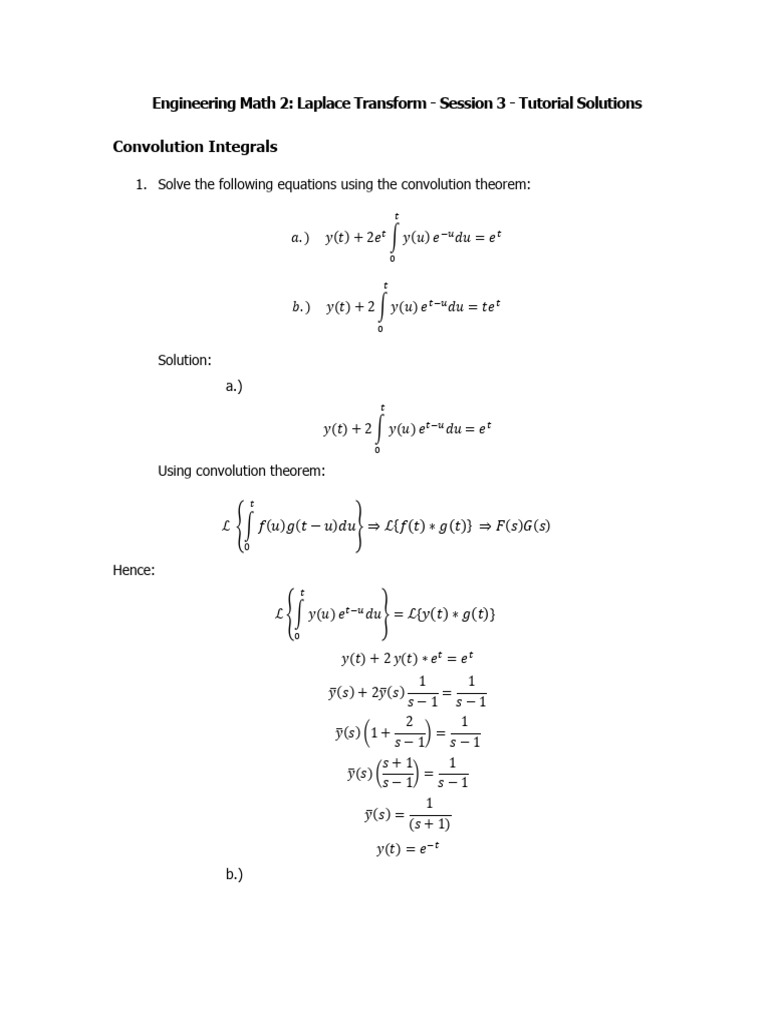 Laplace 3 | PDF | Laplace Transform | Differential Calculus