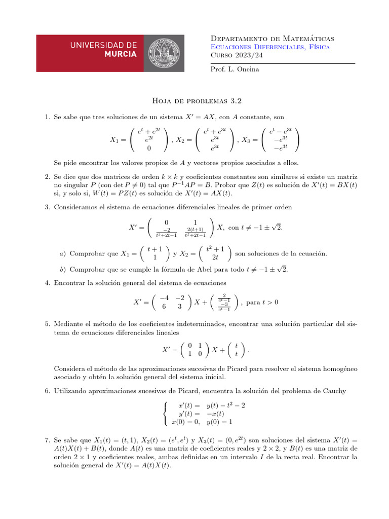 Problemas 3 2 | PDF