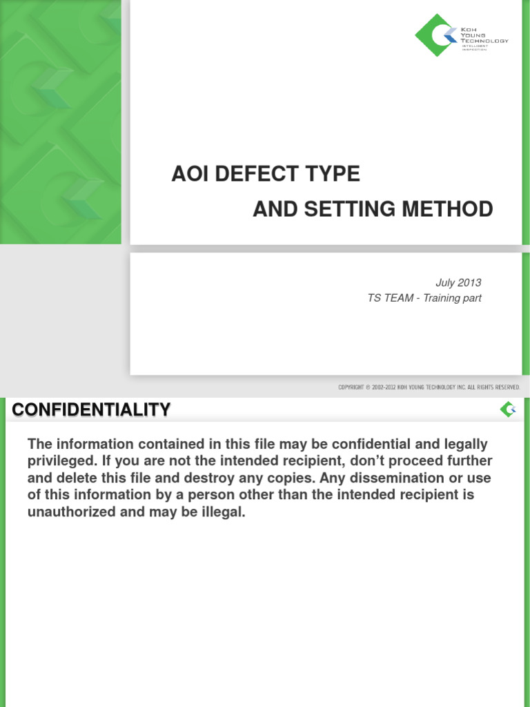 6 - Aoi Defect Type and Setting Method | PDF