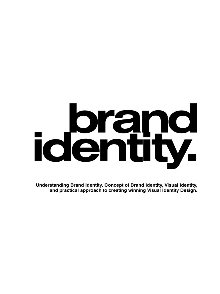 Brand Visual Identity Design | PDF | Typography | Typefaces