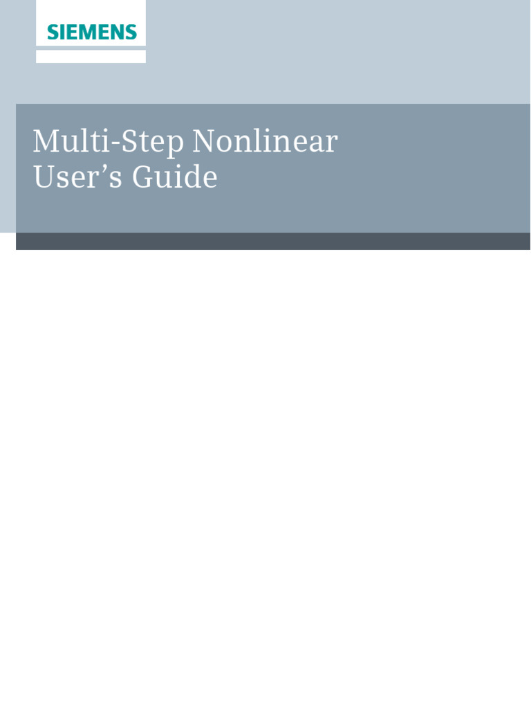 Multi Step Nonlinear Pdf