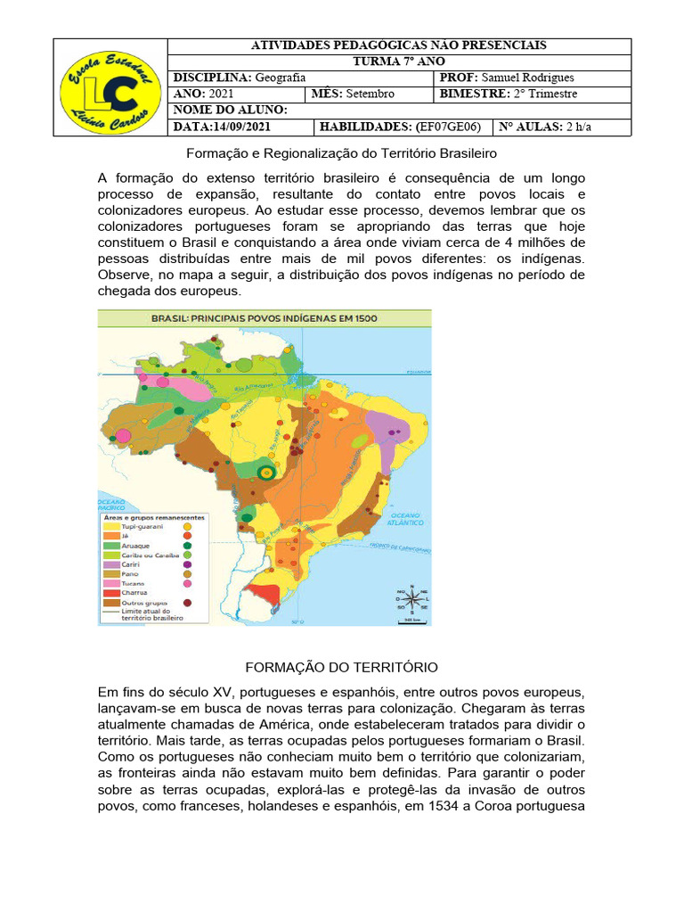 Aula Regionalização Brasileira Oficial | PDF Aula Regionalização Brasileira Oficial | PDF