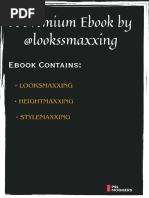 Looksmaxxing Guide | PDF | Dietary Supplements | Vitamin