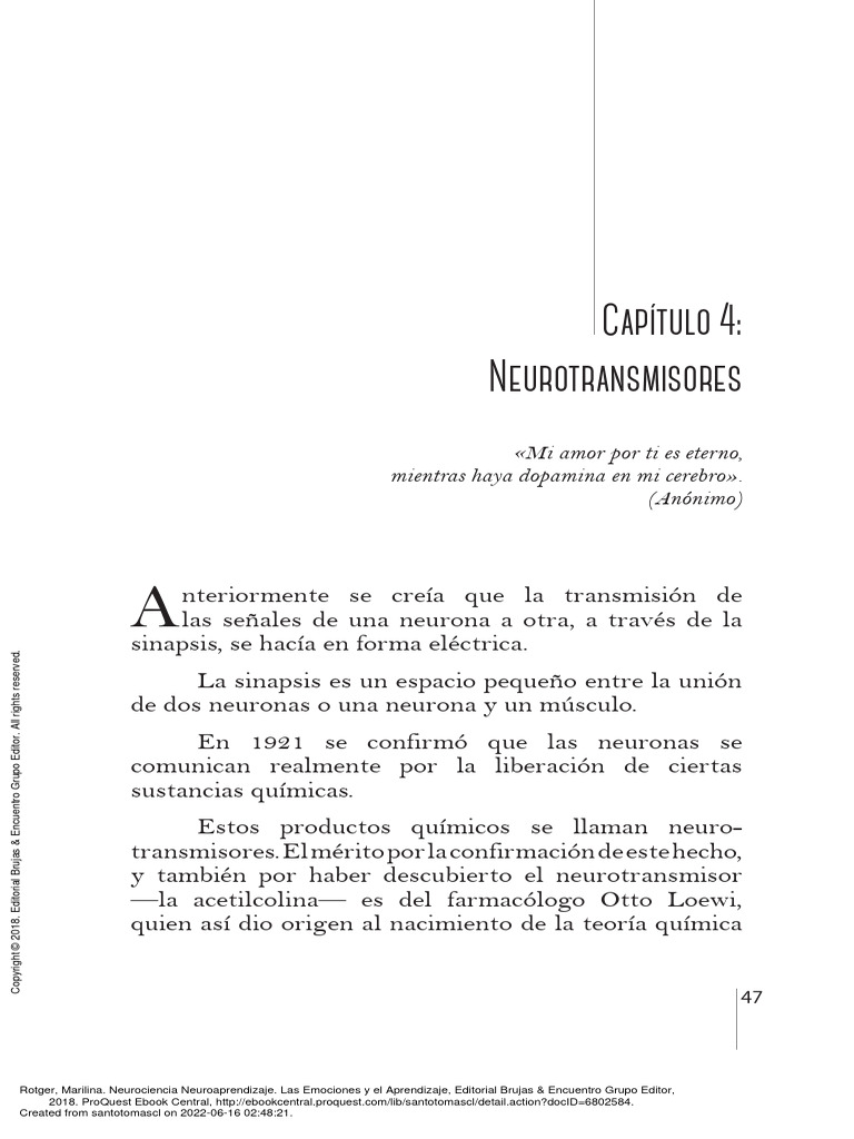 Neurociencia Neuroaprendizaje Las Emociones Y El Capítulo 4