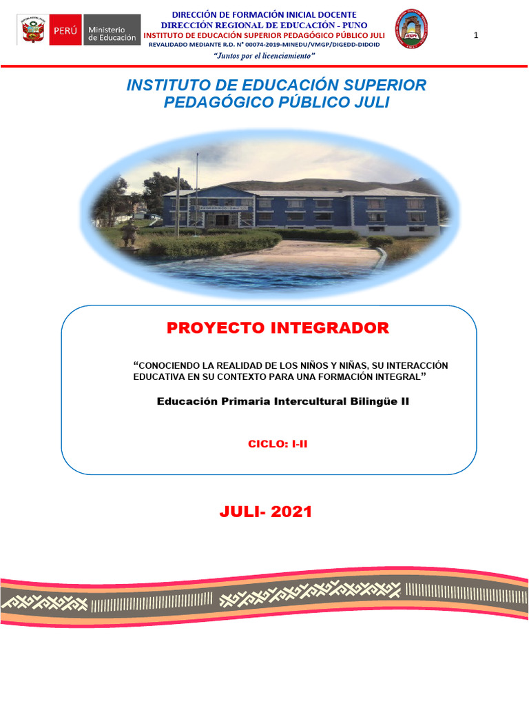 PROYECTO INTEGRADOR CON INSTRUMENTOS Final para RD Ultimo | PDF ...