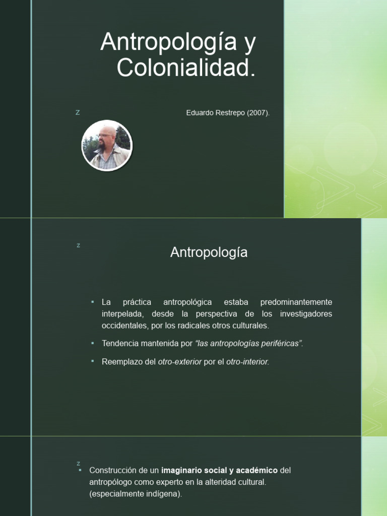 Antropología y Colonialidad | PDF | Poscolonialismo | Antropología