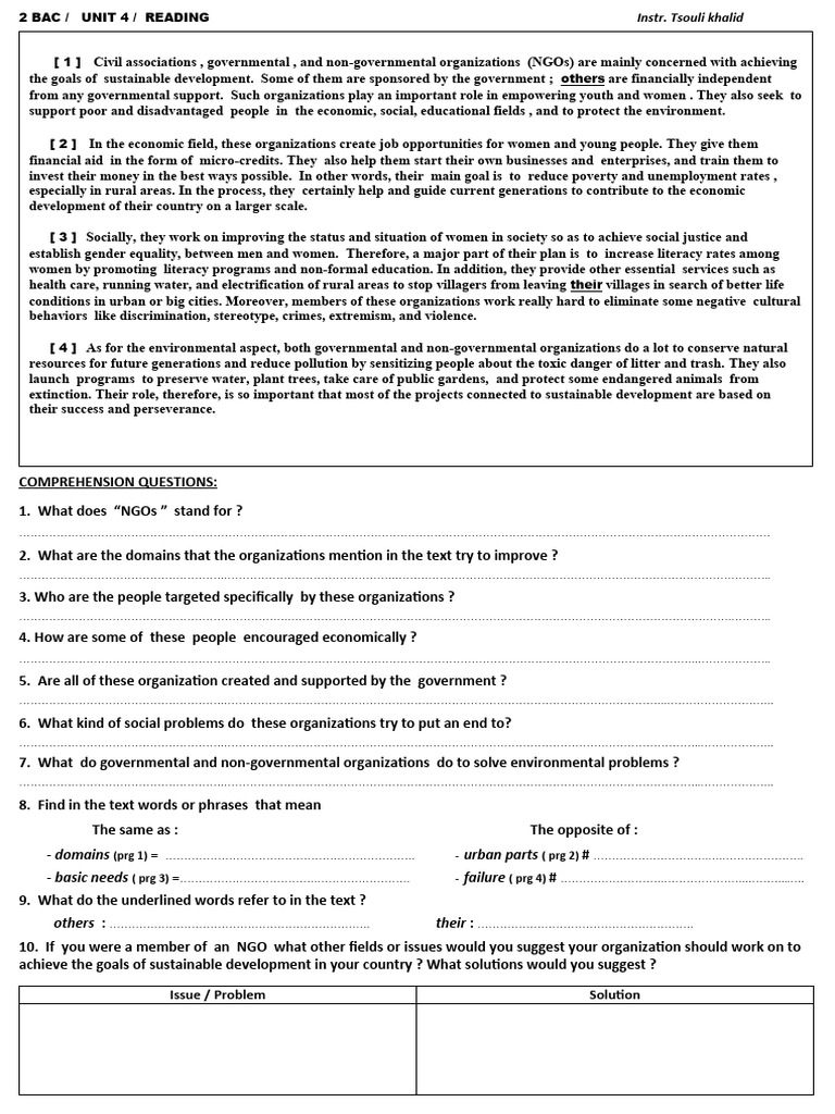 Reading - Sustainable Development | PDF | Sustainability | Sustainable ...