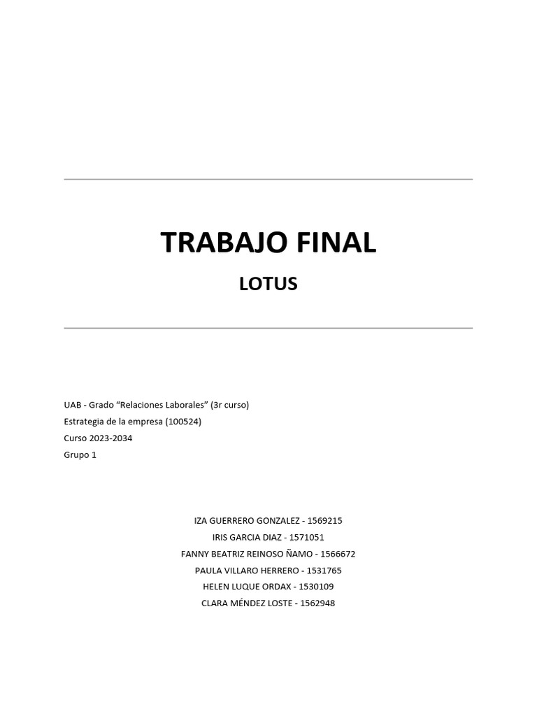 Analisis Lotus | PDF | Business | Publicidad