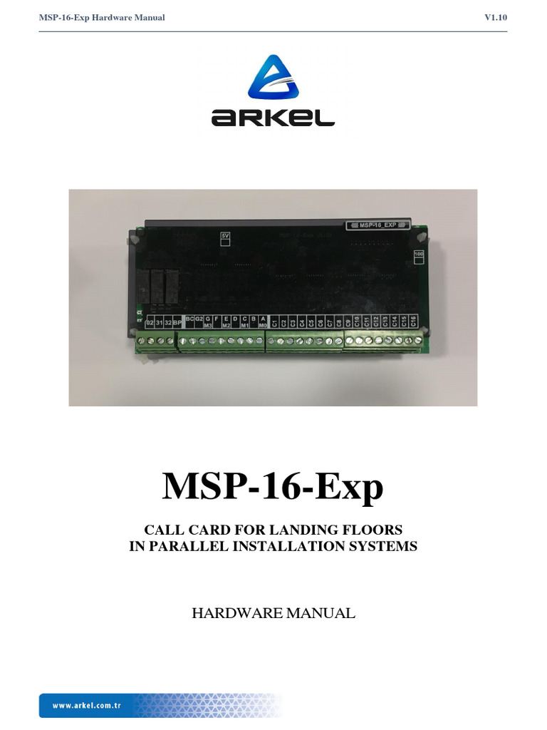 MSP 16 Exp Hardware Manual.V110.En | PDF