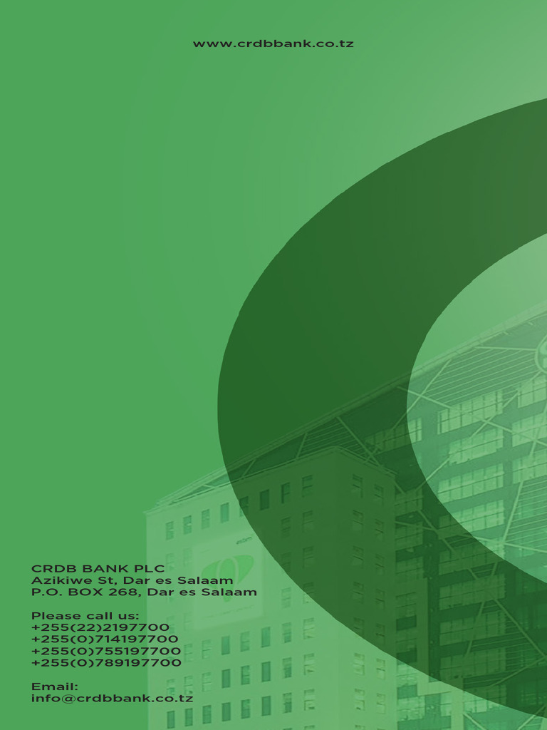 CRDB Company Profile | PDF | Banks | Sustainability