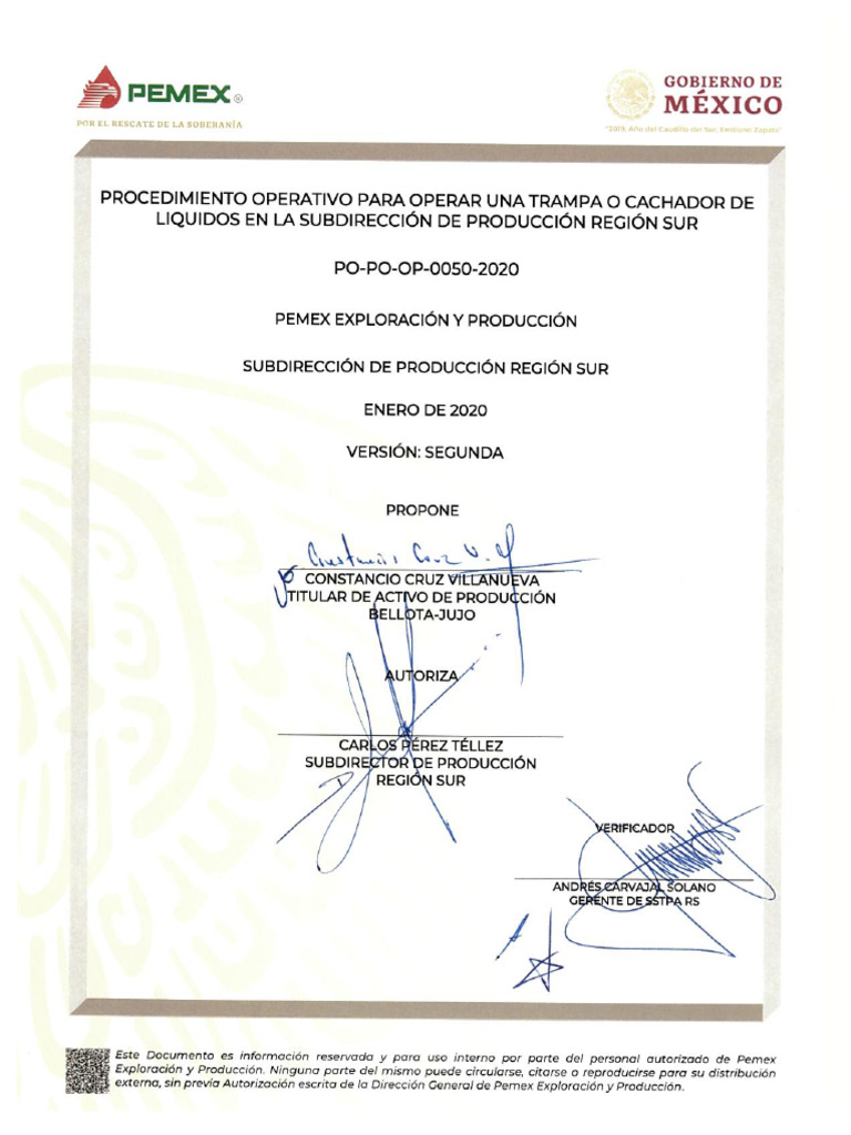 239 Apbj Po-Po-Op-0050-2020 Operar Una Trampa o Cachador de Liquidos en ...