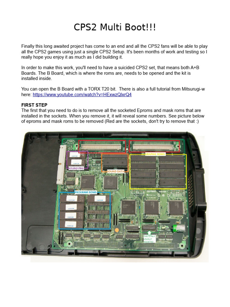 Instructions CPS2 Multi Boot v2 | Download Free PDF | Electrical Connector | Printed Circuit Board