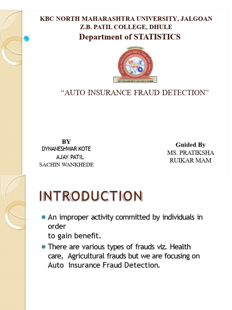 Auto Insurance Fraud Detection | PDF | Categorical Variable | Applied ...