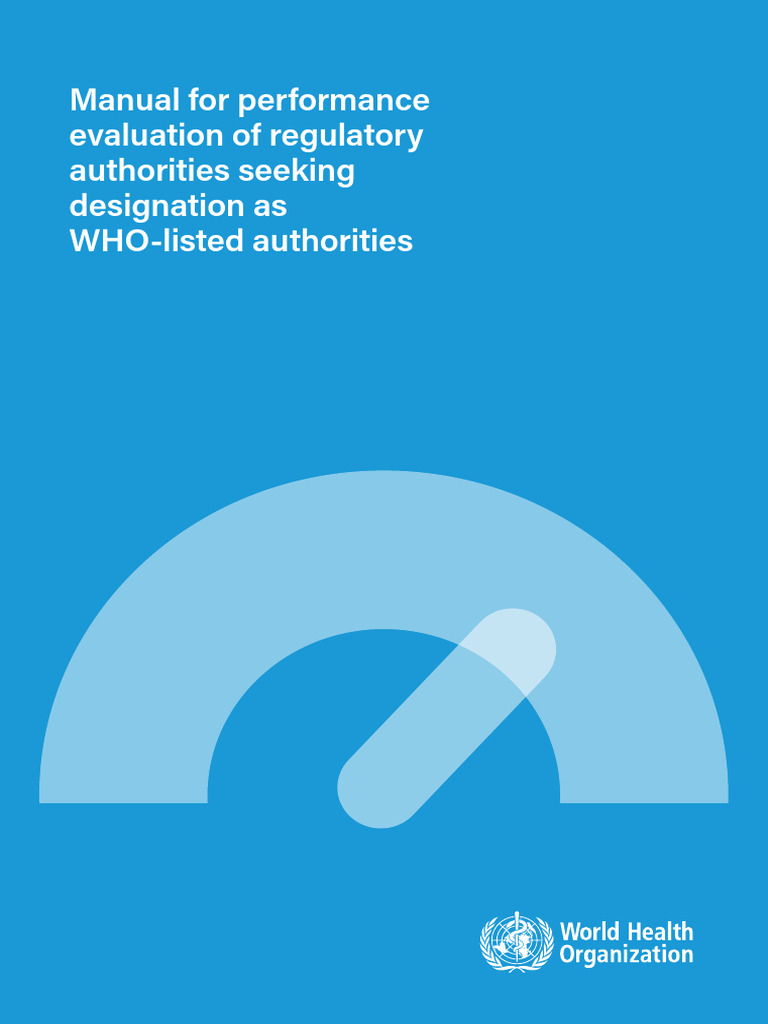 Manual For Performance Evaluation of Regulatory Authorities Seeking ...