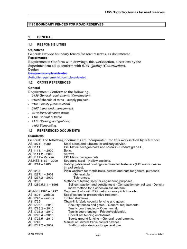 1195 Boundary Fences For Road Reserves | Download Free PDF | Screw ...