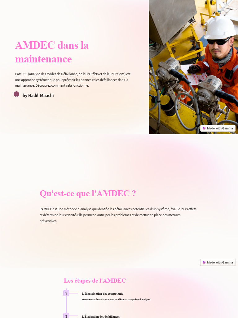 AMDEC Dans La Maintenance | PDF | Ingénierie de fiabilité | Science des systèmes