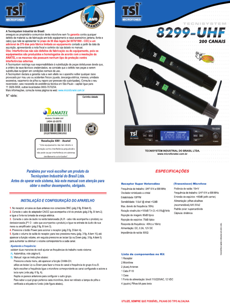 Manual 8299 Uhf | PDF