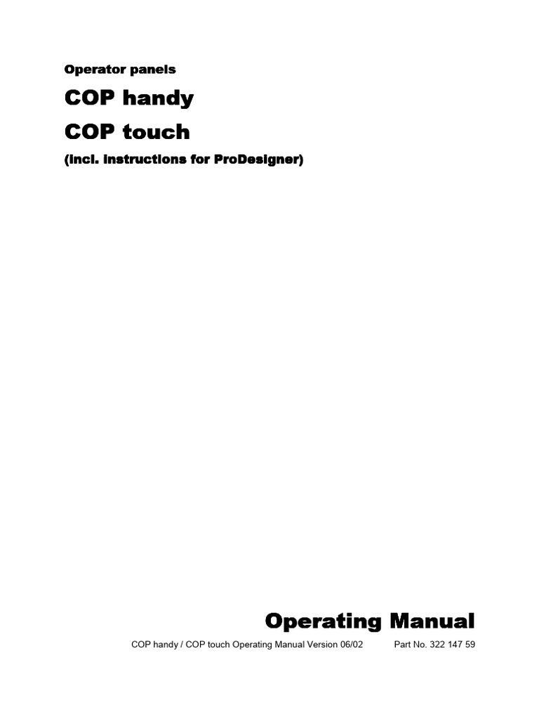 COP Handy COP Handy COP Handy COP Handy COP Touch COP Touch COP Touch ...