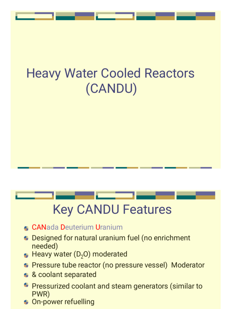CANDU | PDF | Pressurized Water Reactor | Energy Technology