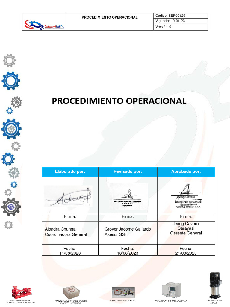 Procedimiento Operacional | PDF