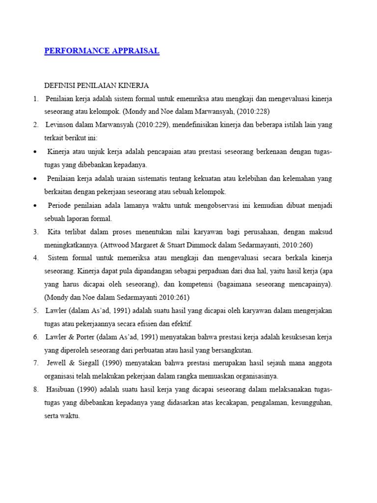 Performance Appraisal | PDF