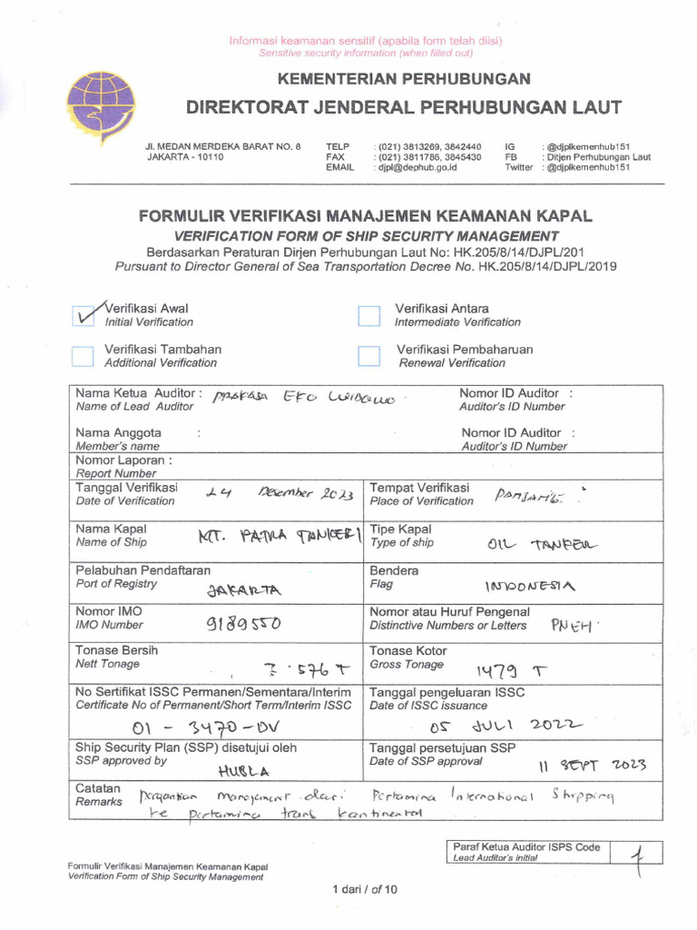 Hasil Pemeriksaan Issc 2023 - 084301 | PDF