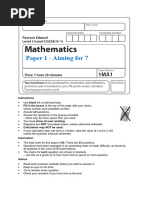 Grade7 Cambridge Math Exam With Illustrations Updated (1) | PDF