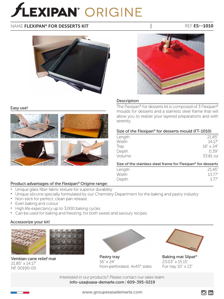 Flexipan-Dessert Kit US | PDF | Desserts | Baking