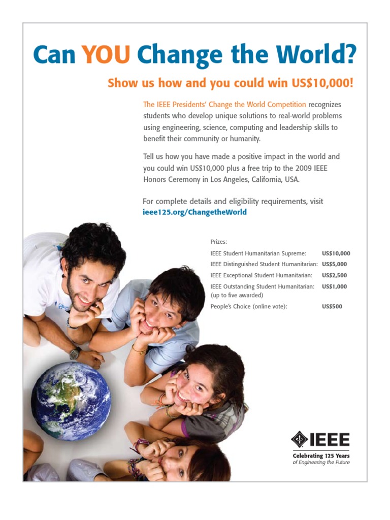 Ieee Change The Workd Flyer | PDF | Institute Of Electrical And ...
