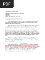 Sample FOIA Response Letters