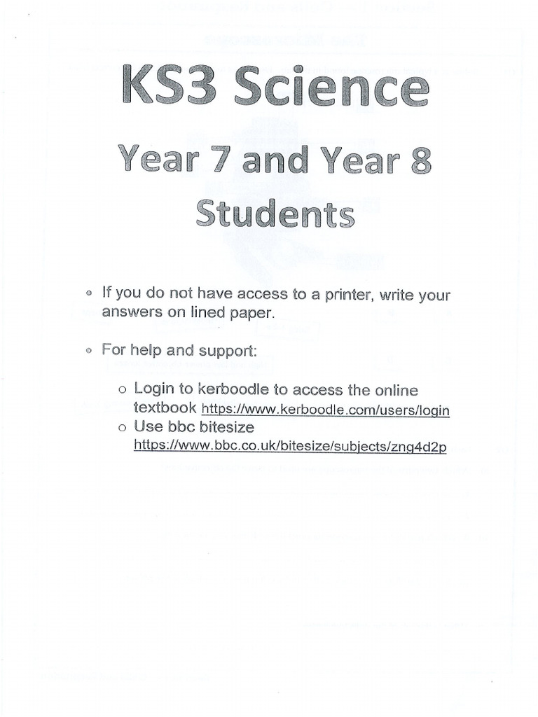 Year 8 Science 1bu | PDF