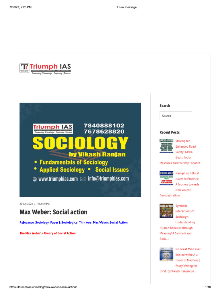 Max Weber Social Action Pdf