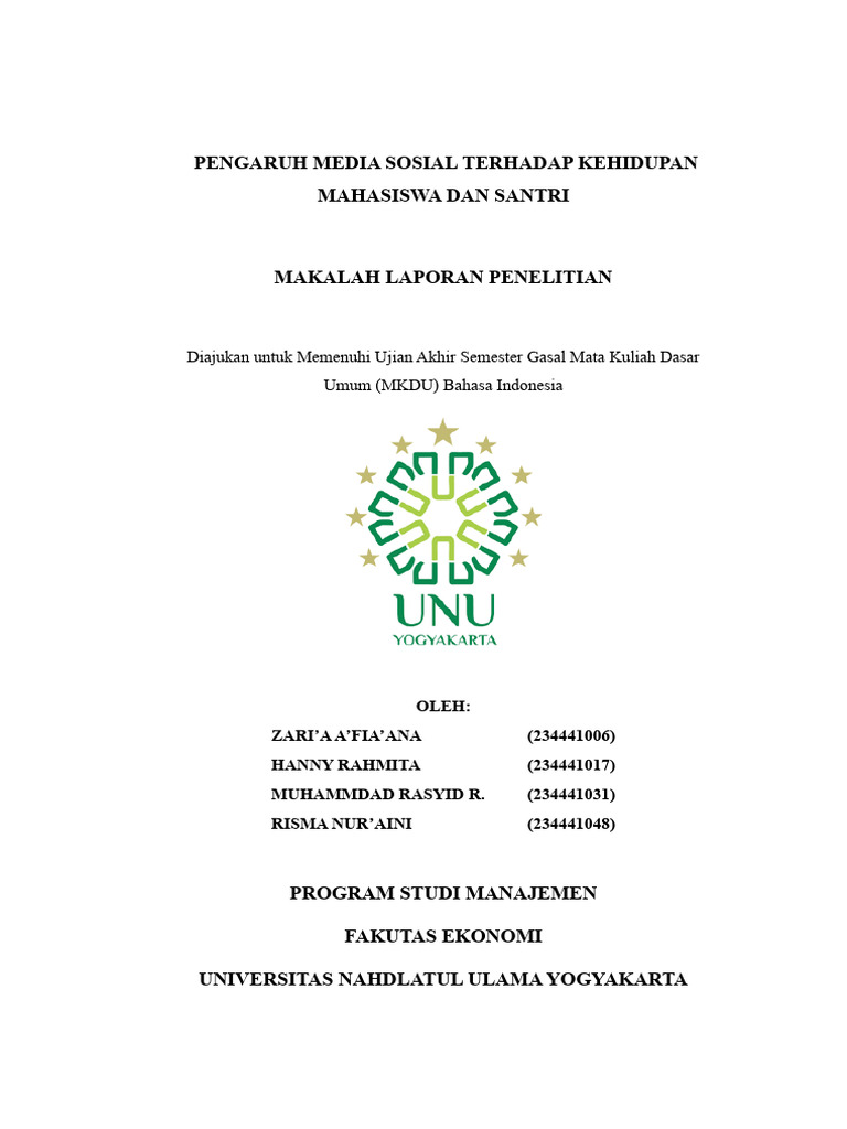 Mini Riset Kel. 3 | PDF