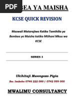 Kis Pp3 Kcse 2025 Top Prediction Cycles | PDF
